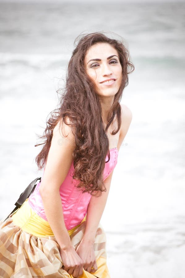 Beach Fashion Model stock image. Image of people, beach - 26106289