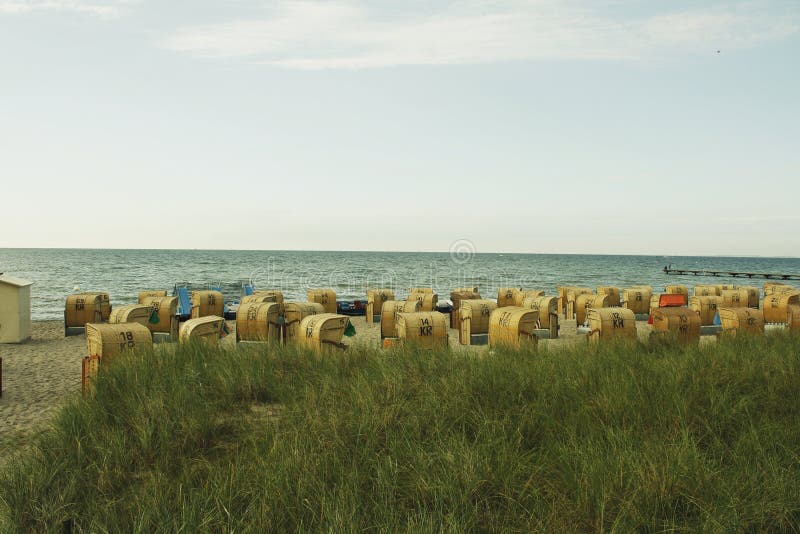 A Beach on Fehmarn editorial photo. Image of town, evening - 76854551