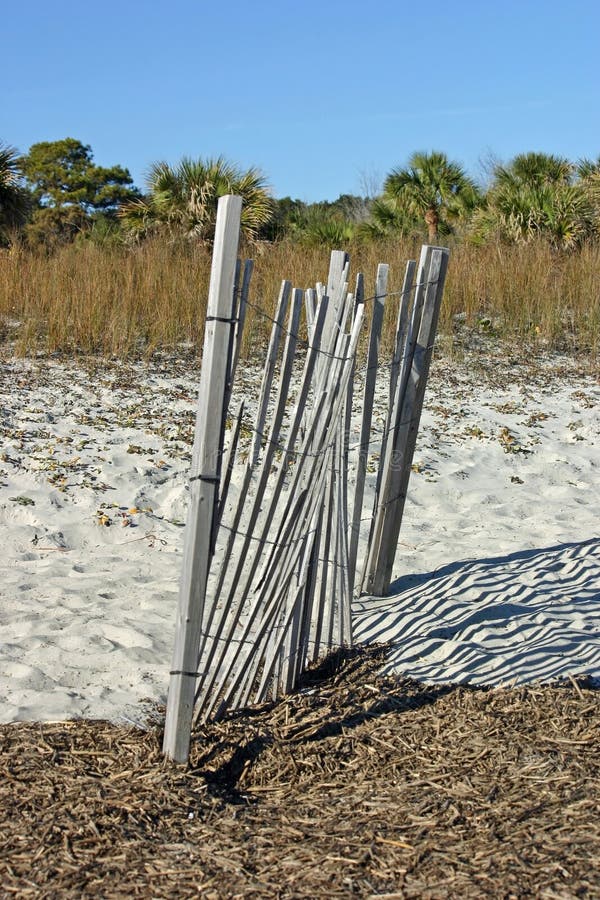 Beach Fence stock photo. Image of carolina, south, outdoors - 28833368