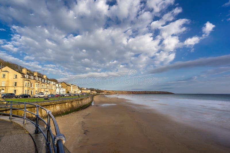 Muston Sands, Filey, Yorkshire, UK. Editorial Image - Image of seaside ...