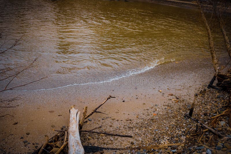 A Beach Filled with Rocks, Sand, and Broken Shells in Geneva-on-the ...