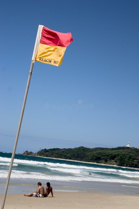 Beach Flags editorial stock photo. Image of flags, byron - 1092028