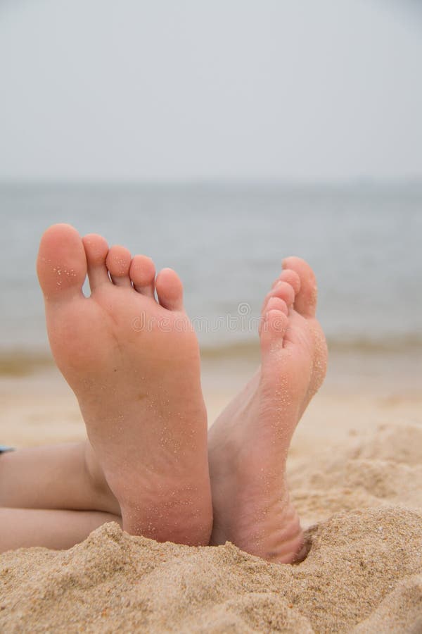 On the beach stock image. Image of heaven, copy, human - 43952069