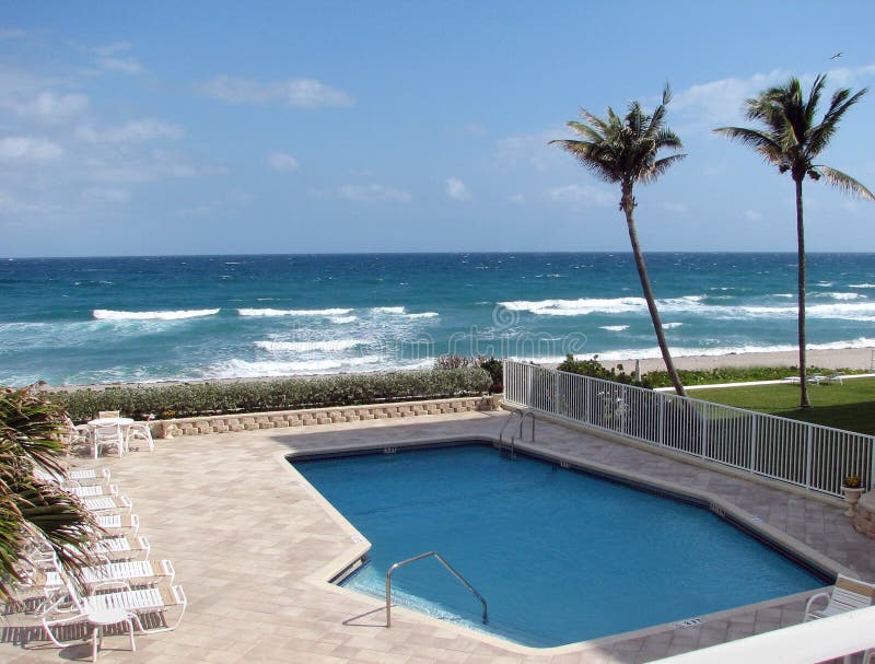 Beach Front Property stock image. Image of lounge, trees - 2295953