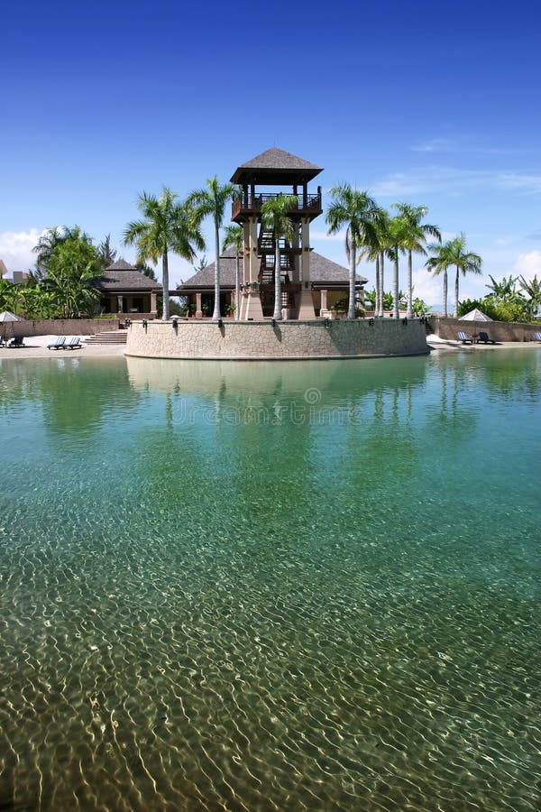 Beach Front Resort stock photo. Image of relax, blue, bricks - 6494222