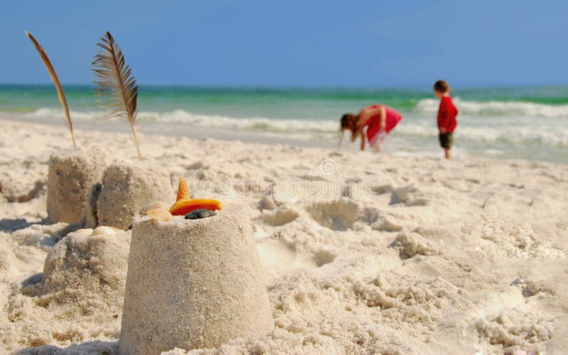 Beach Fun stock image. Image of child, holiday, sister - 4561973
