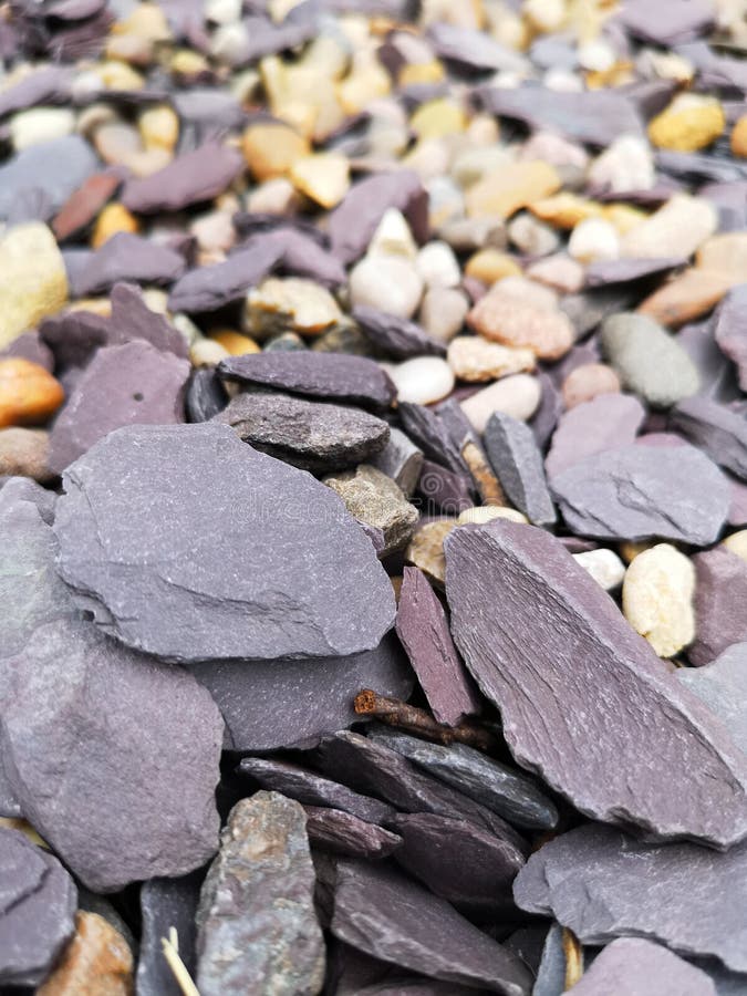 Stones and slate stock image. Image of stones, beach - 124973419
