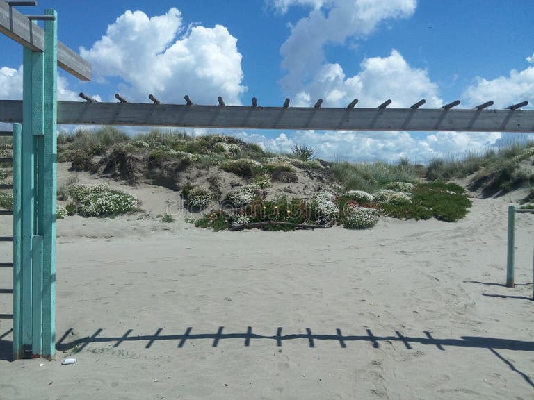 Geometrical Shadow To Beachscape Stock Image - Image of beachscape ...