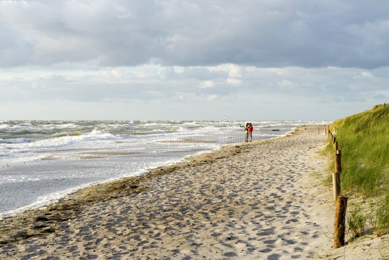 Beach in Germany at Baltic Sea Editorial Stock Photo - Image of horizon ...