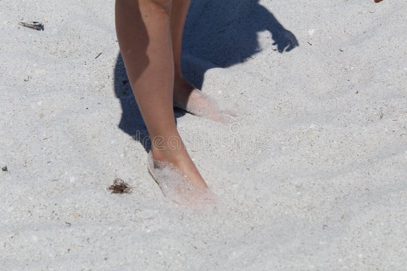 Beach stock image. Image of feet, heat, florida, sand - 90379251
