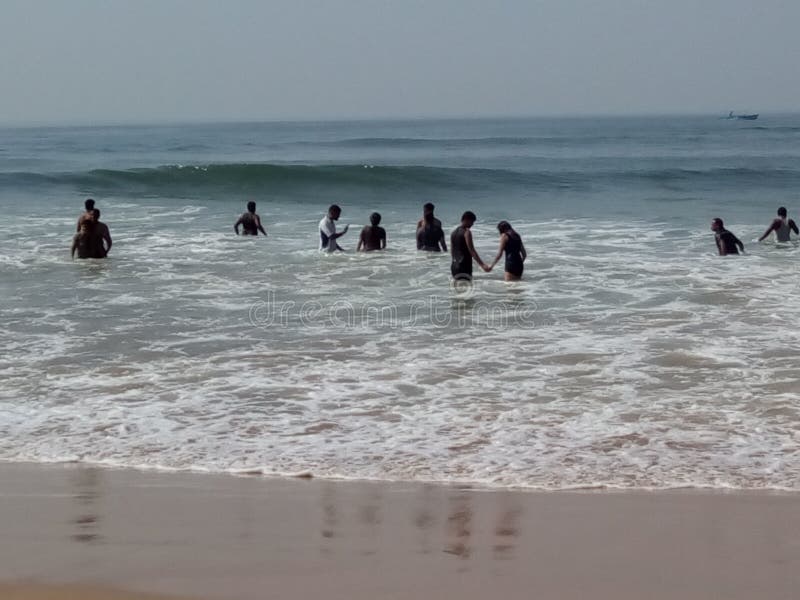 Beach stock photo. Image of view, evening, beach, sunset - 136924064