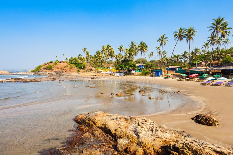 Beach in Goa, India stock image. Image of coast, anjuna - 189537995