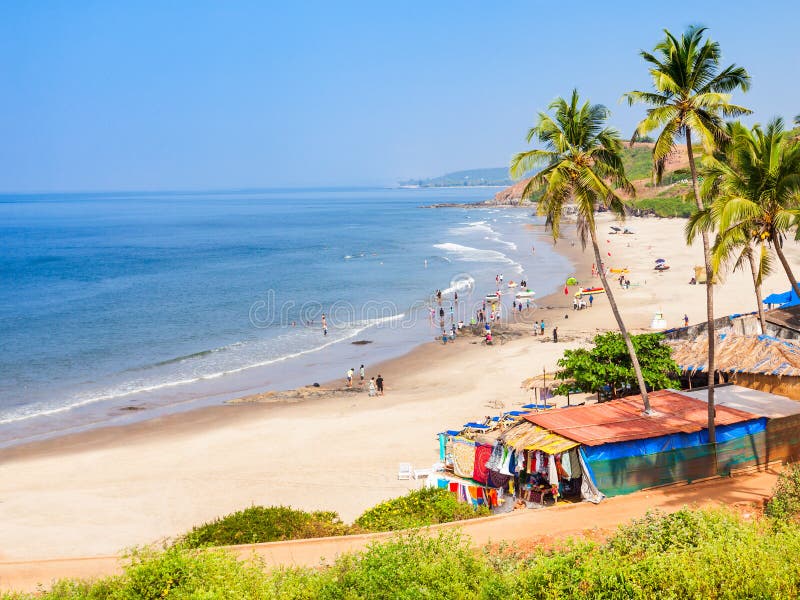 Beach in Goa, India editorial stock image. Image of empty - 213487659