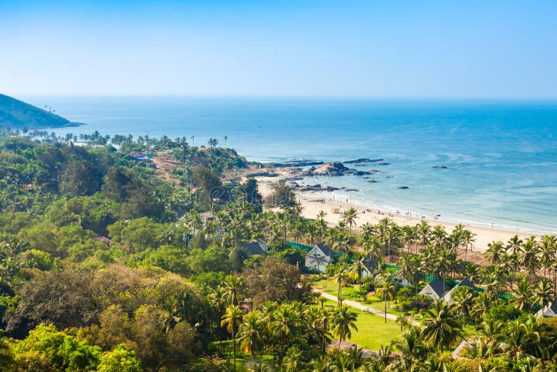 Beach in Goa, India stock photo. Image of scenic, beauty - 213487668