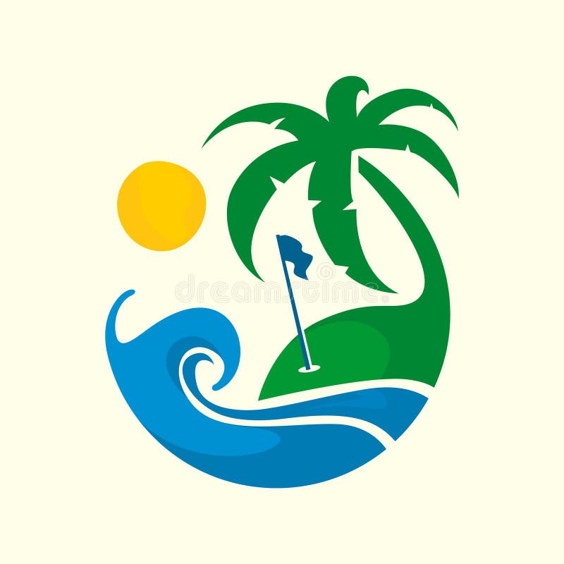 Palm Tree Golf Stock Illustrations – 100 Palm Tree Golf Stock ...