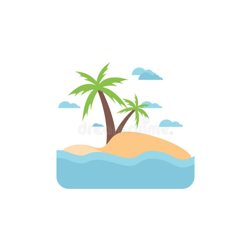 Beach Graphic Design Template Vector Isolated Stock Illustration ...