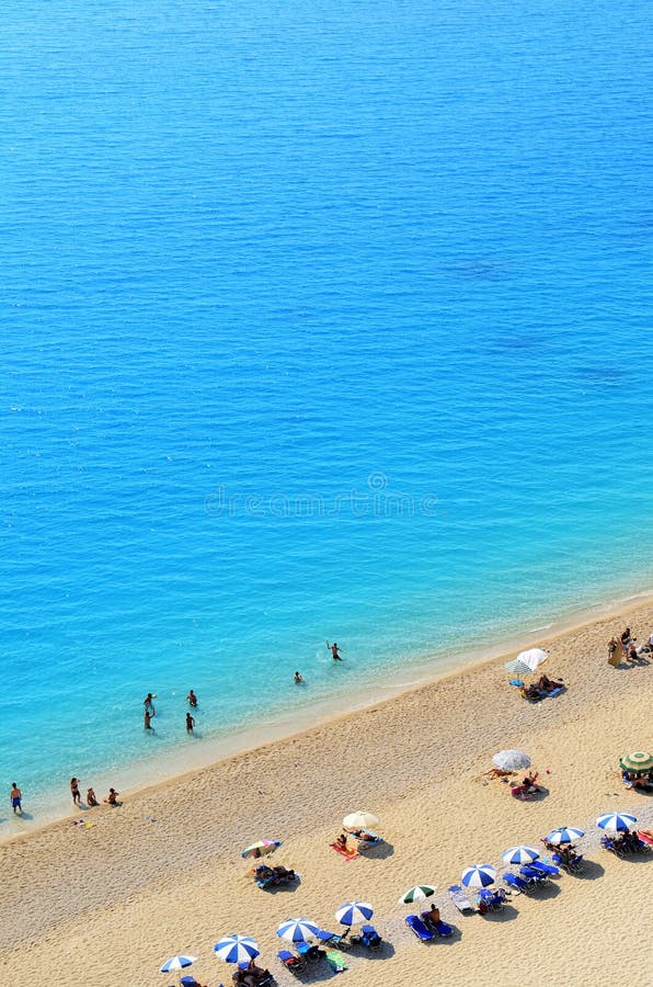Beach in Greece stock image. Image of egremni, limestone - 25859425