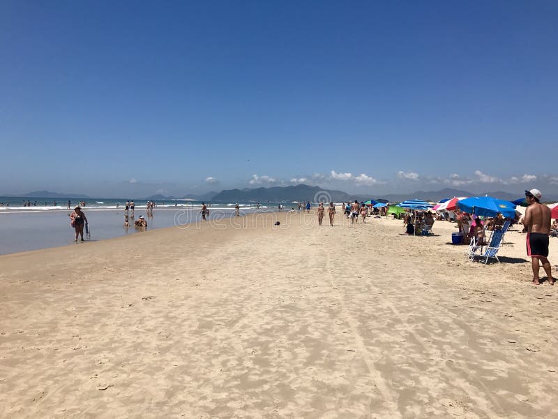 Beach, Guarda Do Embau, Brasil Editorial Image - Image of surf, guarda ...