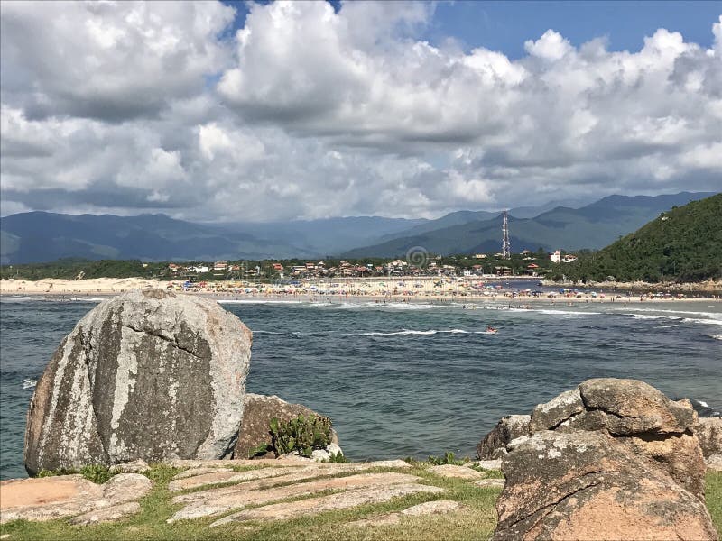 Beach, Guarda Do Embau, Brasil Stock Photo - Image of surf, embau ...