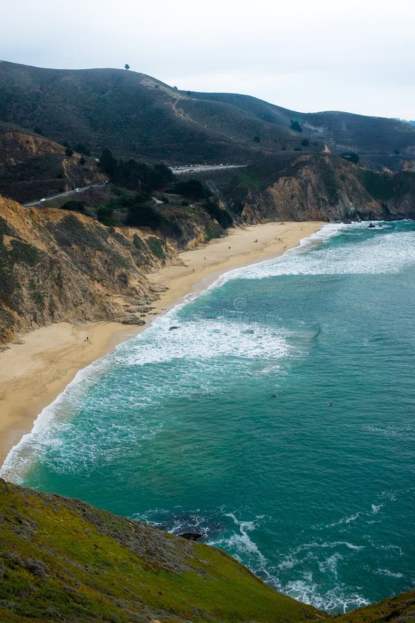 Half Moon Bay Beach California Cliffs Ocean Stock Photo - Image of ...
