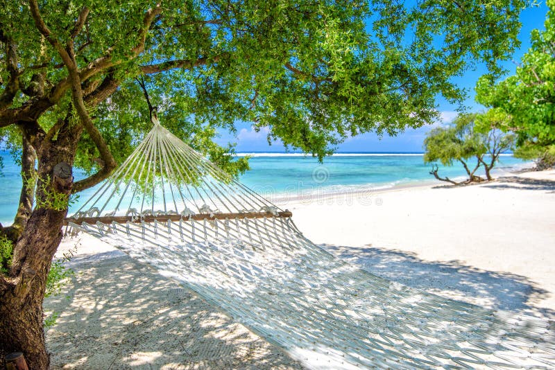 A Beach Hammock in the Gili Islands,bali 2 Stock Photo - Image of beach ...