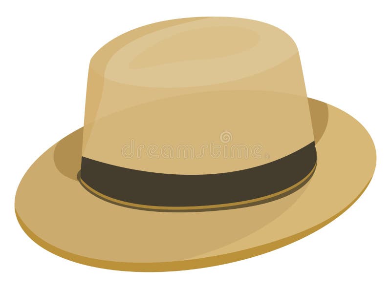 Beach hat, icon stock vector. Illustration of design - 261374425