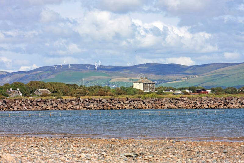 Haverigg, Cumbria stock photo. Image of yacht, houses - 23921656