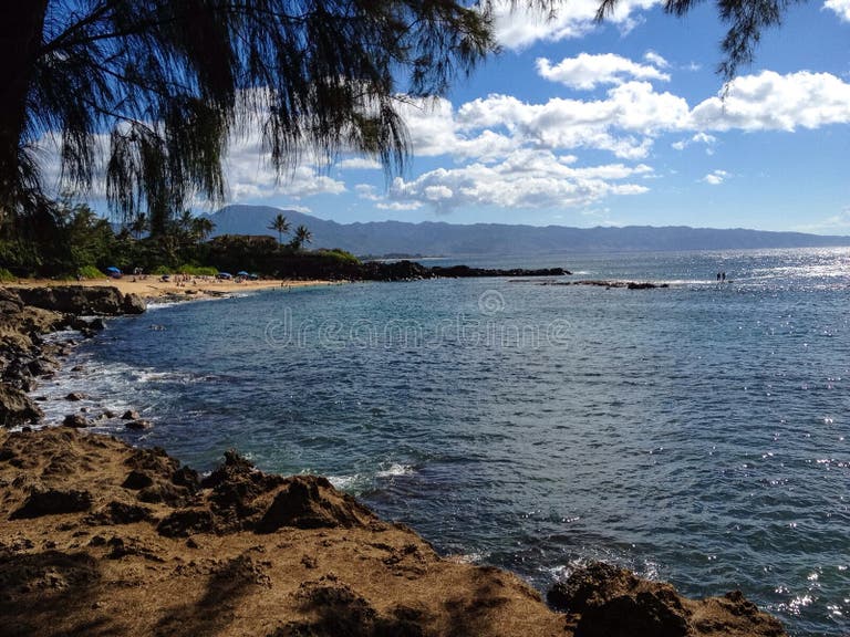 Beach in Hawaii stock photo. Image of sunny, september - 54807390