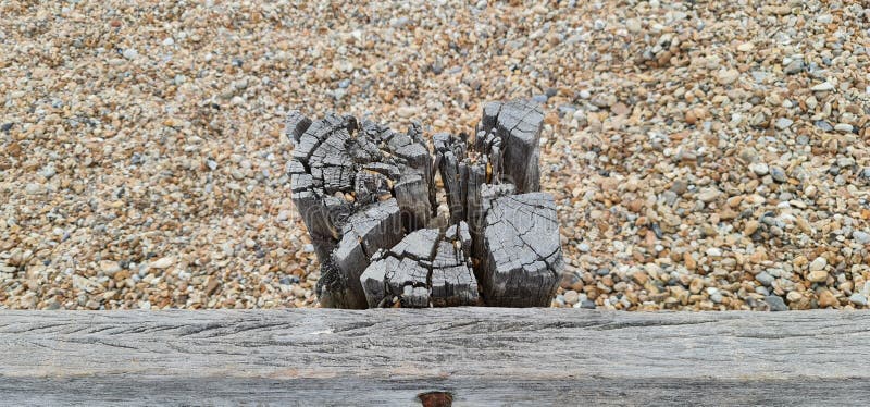 Beach in Hayling Island. stock photo. Image of memorial - 255135548