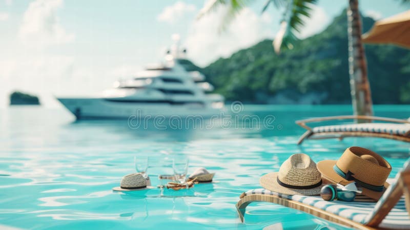 Beach Holidays with a Warm Summer Atmosphere in a Minimalist Aesthetic ...