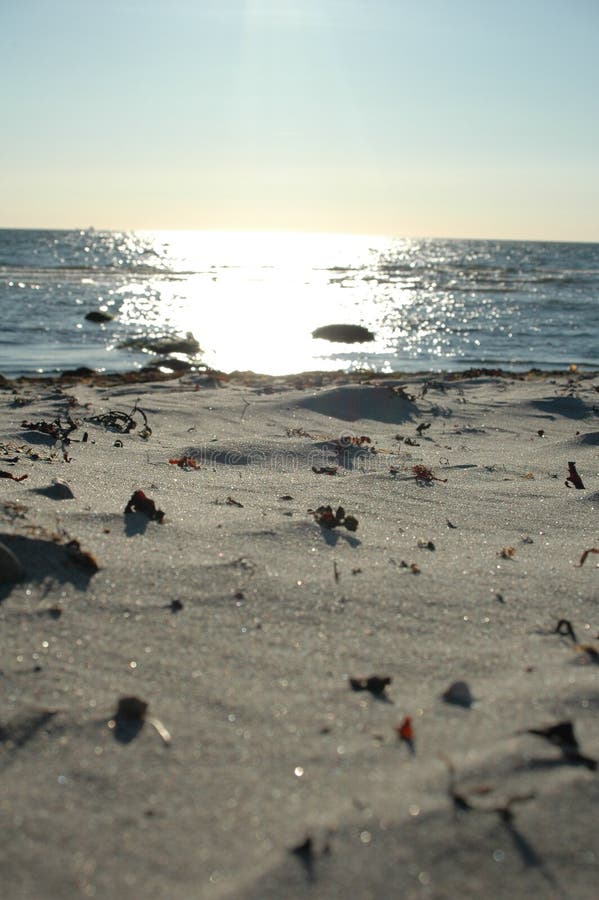 Beach with horizon stock image. Image of beach, wave, sand - 984265