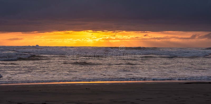 Beach Horizon stock image. Image of sunset, ocean, tide - 95196593
