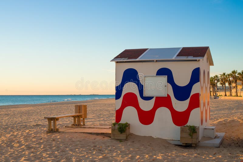 Beach hut stock photo. Image of cabin, shore, vacation - 28649878