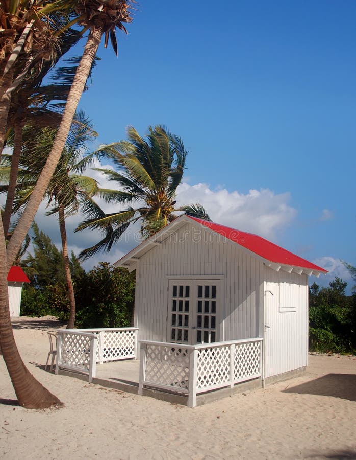 Beach hut stock photo. Image of remote, shack, white, bungalow - 6545534