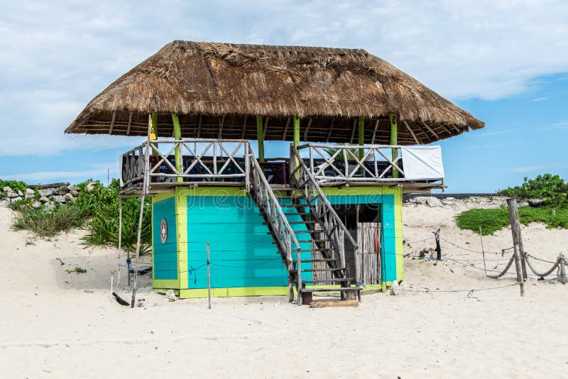Beach Hut stock image. Image of sand, holiday, beach - 108668263