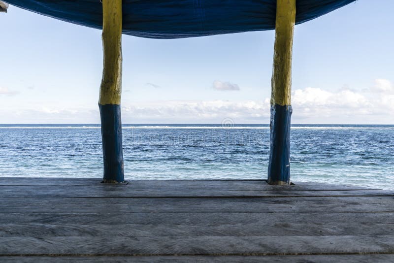 Beach Hut stock image. Image of samoa, tropical, beach - 94710033