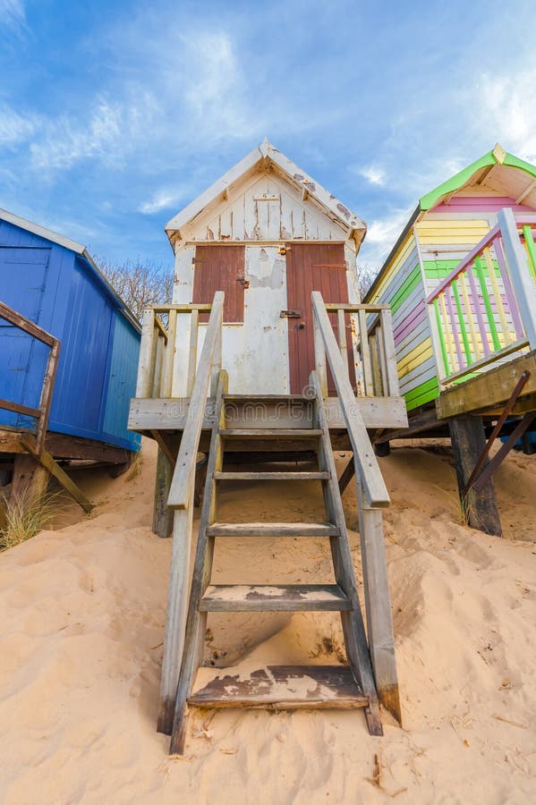 Beach hut stock photo. Image of summer, seaside, landscape - 31145152