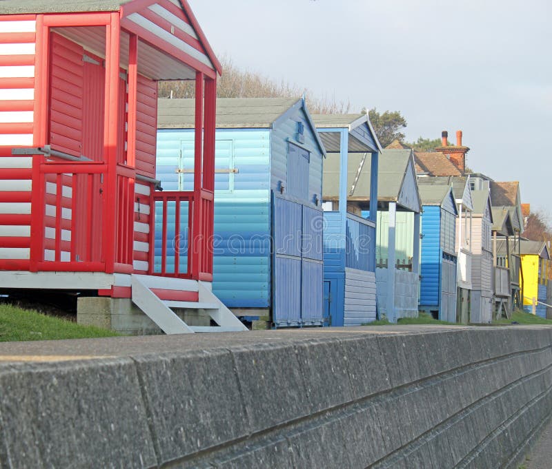 Beach Huts stock photo. Image of ocean, huts, families - 23800068