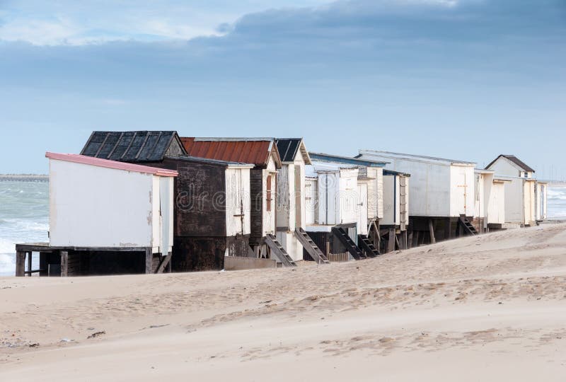 Beach Huts in Calais stock image. Image of calais, house - 72257179