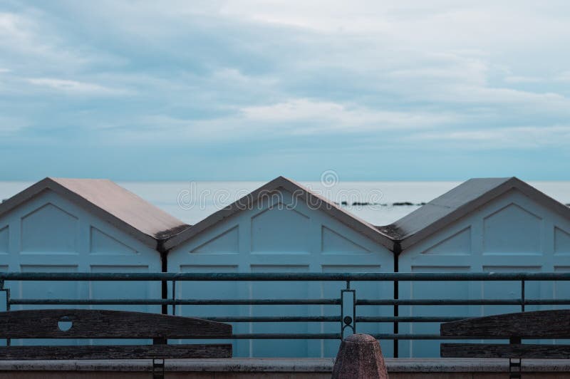 Beach Huts in Front of the Mediterranean Sea Italy, Europe Stock Photo ...