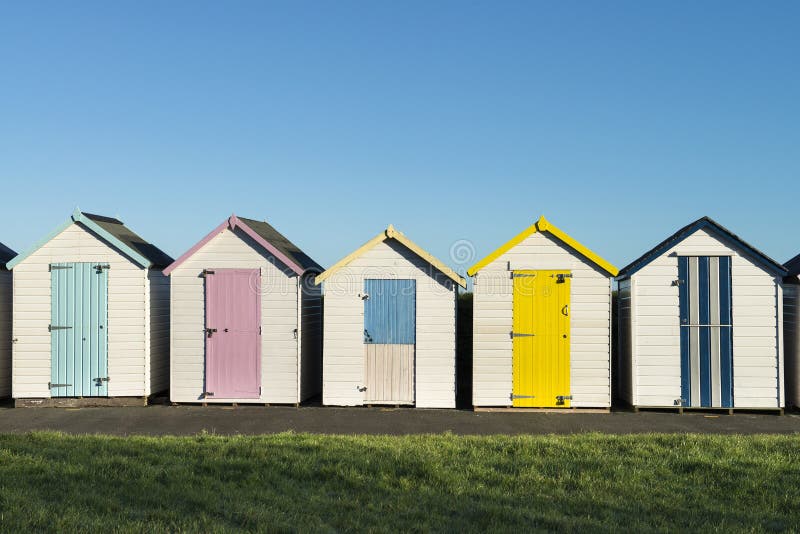 Beach Huts at Goodrington stock image. Image of color - 36178543