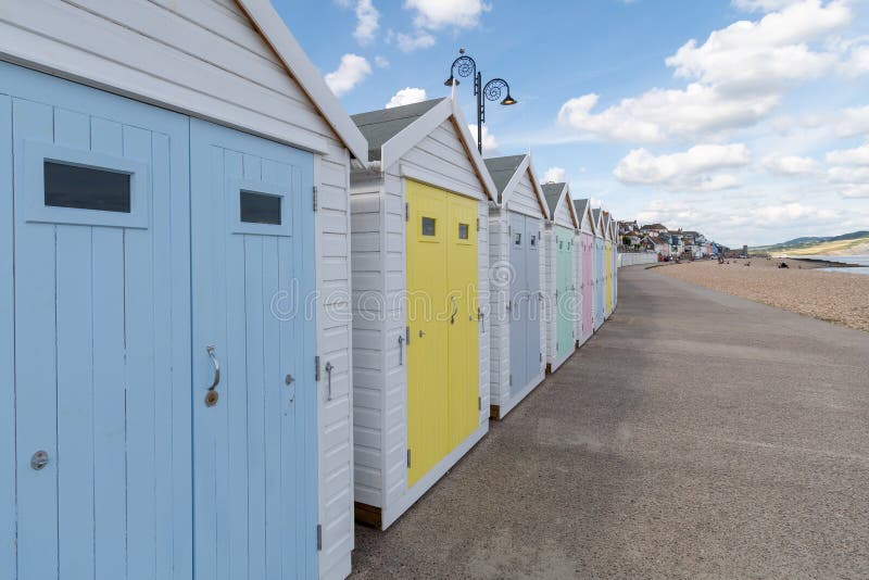 Beach huts stock photo. Image of colour, color, huts - 197906304