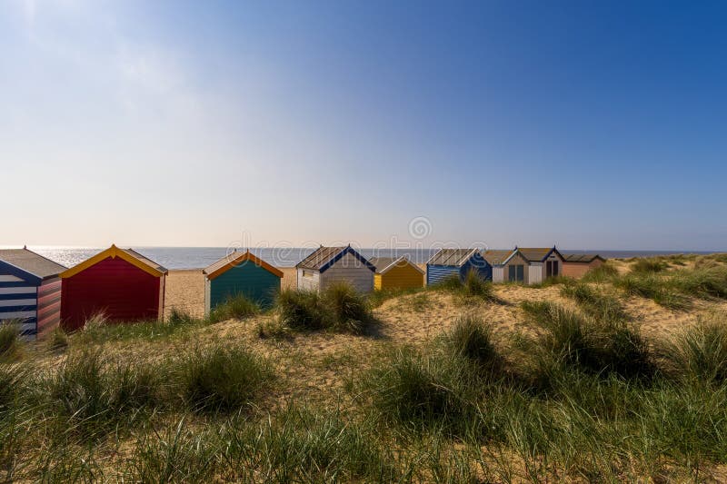 Beach huts stock photo. Image of shore, beach, architecture - 269521028