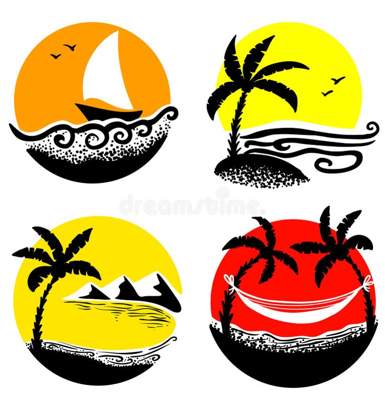 Sunset Beach Icons Stock Illustrations – 3,127 Sunset Beach Icons Stock ...
