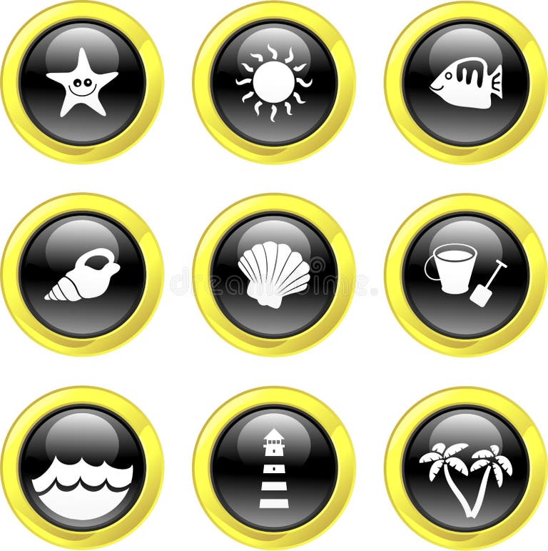 Beach Clipart Black White Stock Illustrations – 3,745 Beach Clipart ...