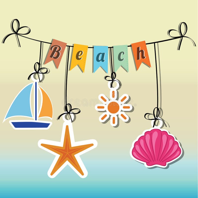 Beach Icons stock illustration. Illustration of outdoors - 31789652