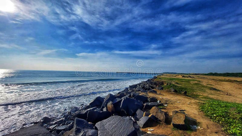Beach in india stock photo. Image of landscape, cape - 260494668