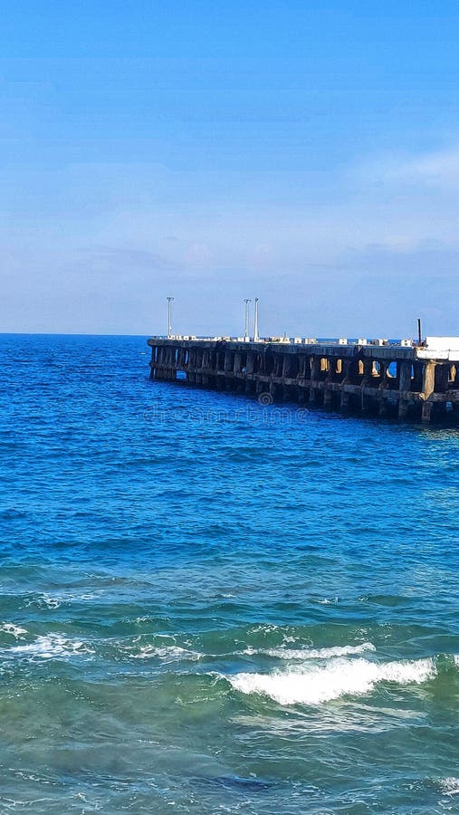 Beach In India Stock Image Image Of Ferry Pier Breakwater 260494695