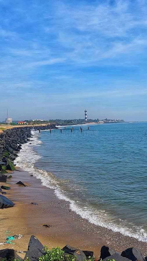 Beach in india stock photo. Image of cove, coast, boardwalk - 260494664