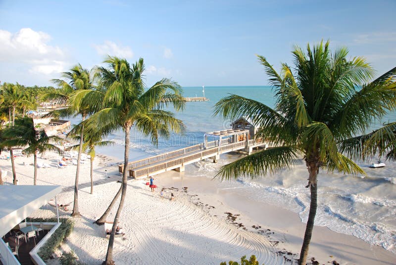 Beach on the Island of Key West, Florida Stock Photo - Image of beach ...
